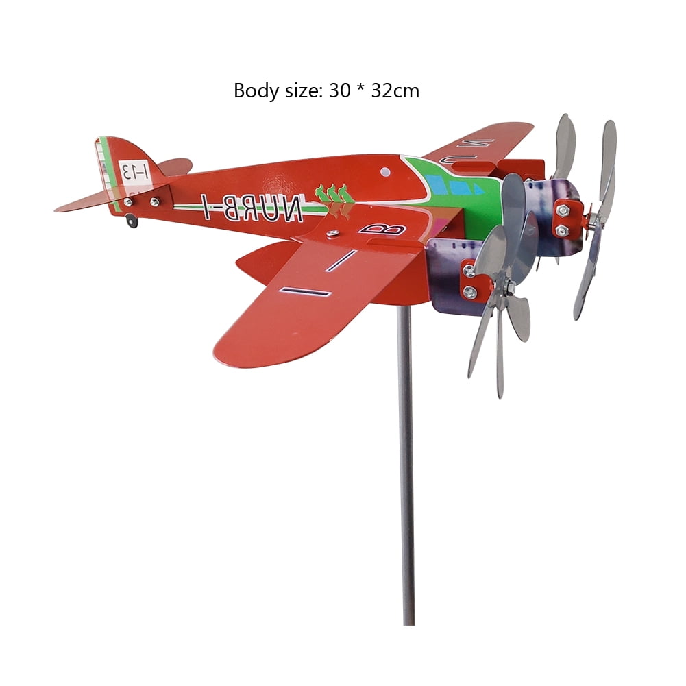 wuyuhangppoMetal Spinner Aircraft Windmill Handmade Wind Spinner Wind ...