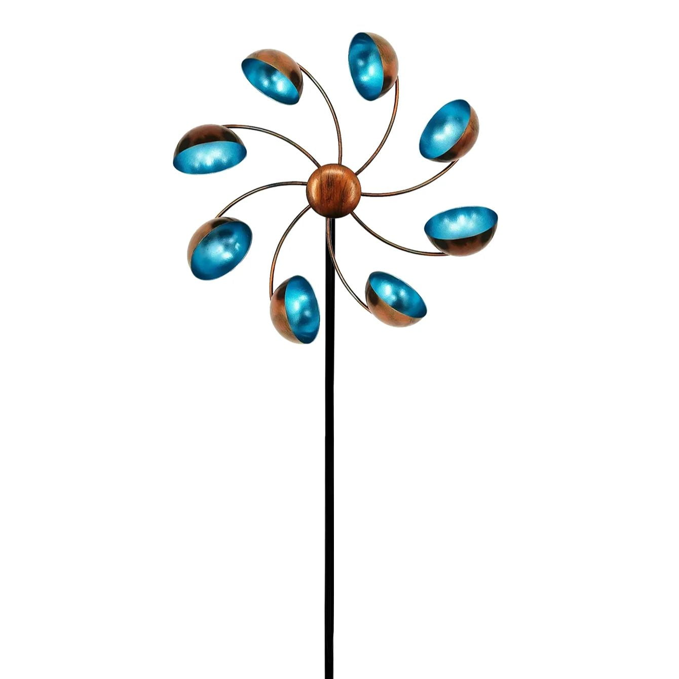 wuyuhangppoMetal Wind Rotator for Garden Outdoor Flower Shaped Windmill ...