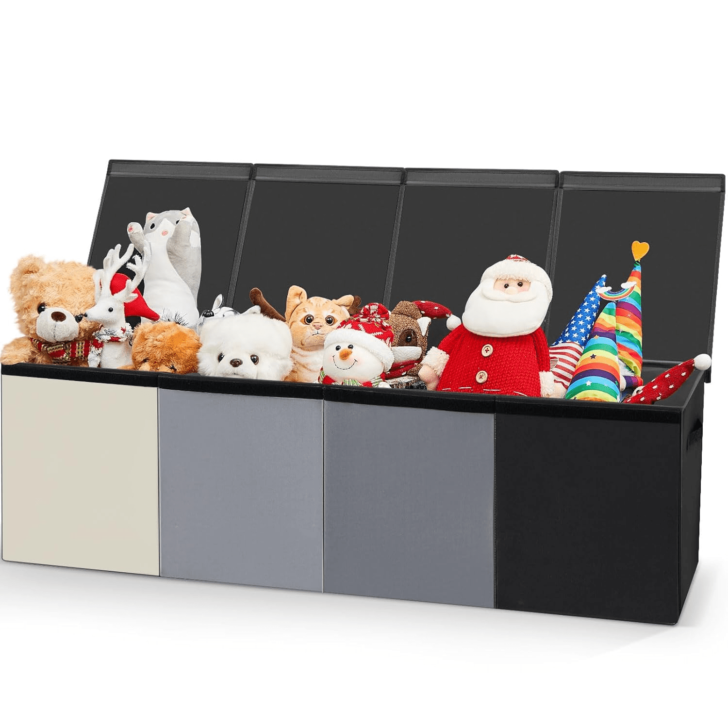 wxysydf Extra Large Toy Storage Organizer with Lid 4/3 Grids Large Toy ...