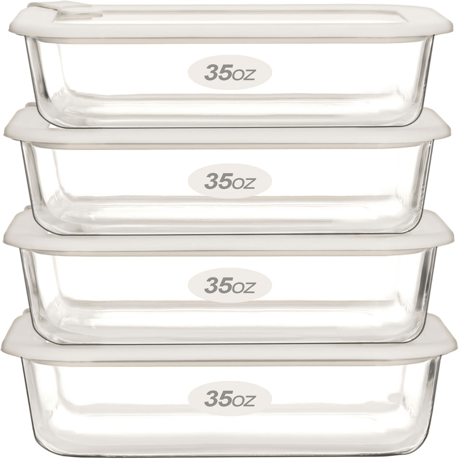 wxysydf Glass Food Storage Containers with Glass Lids Microwave Safe ...