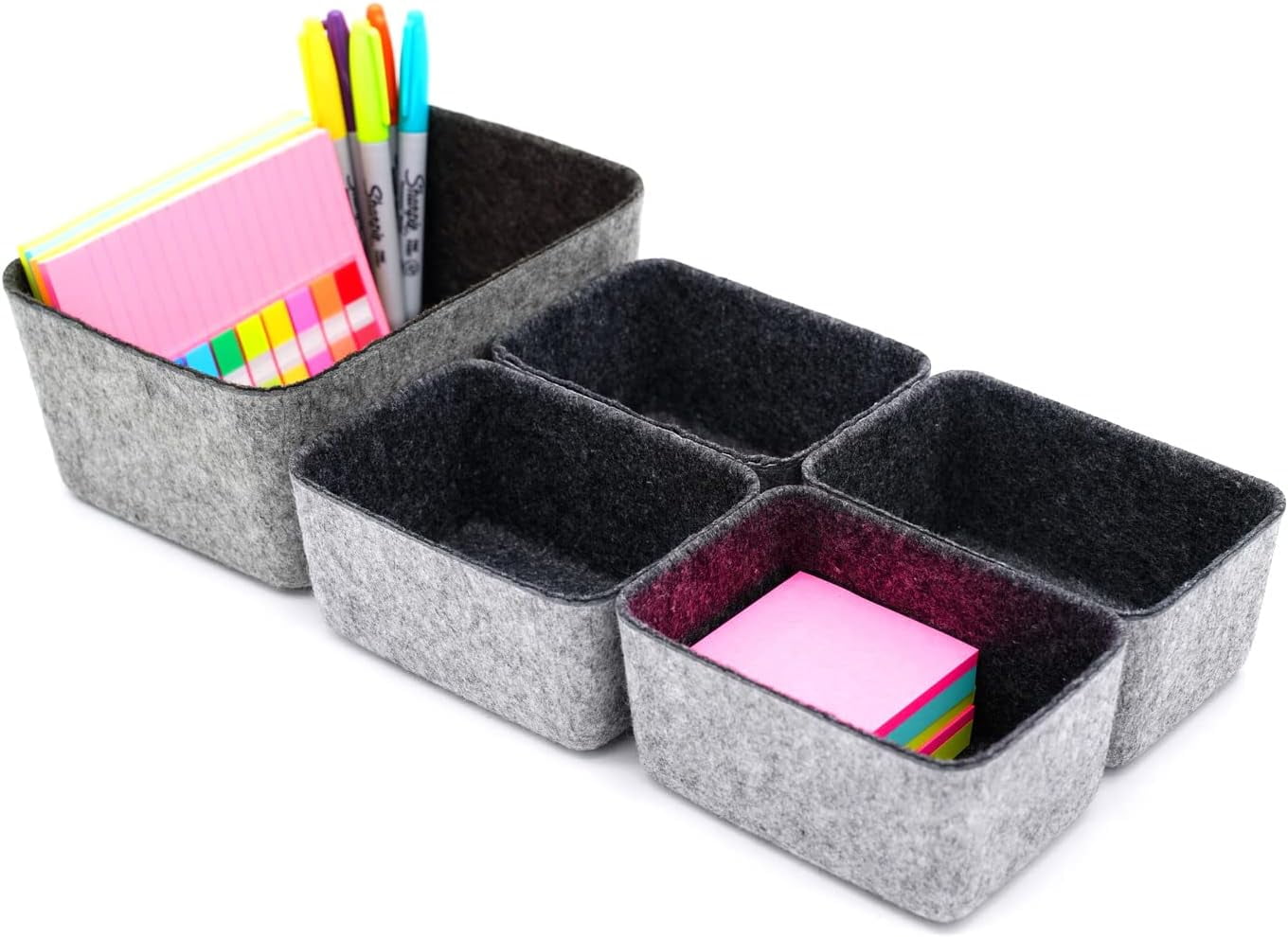 dxynlzq HCOCM office Drawer organizers bins Deep draw organiser Felt ...