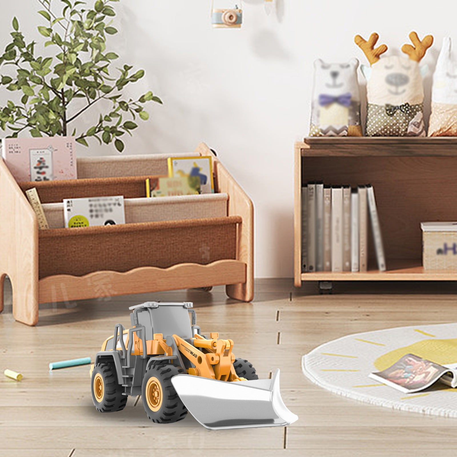 wycnly Kids Toys Alloy Construction Truck forklift Bulldozer Roller ...