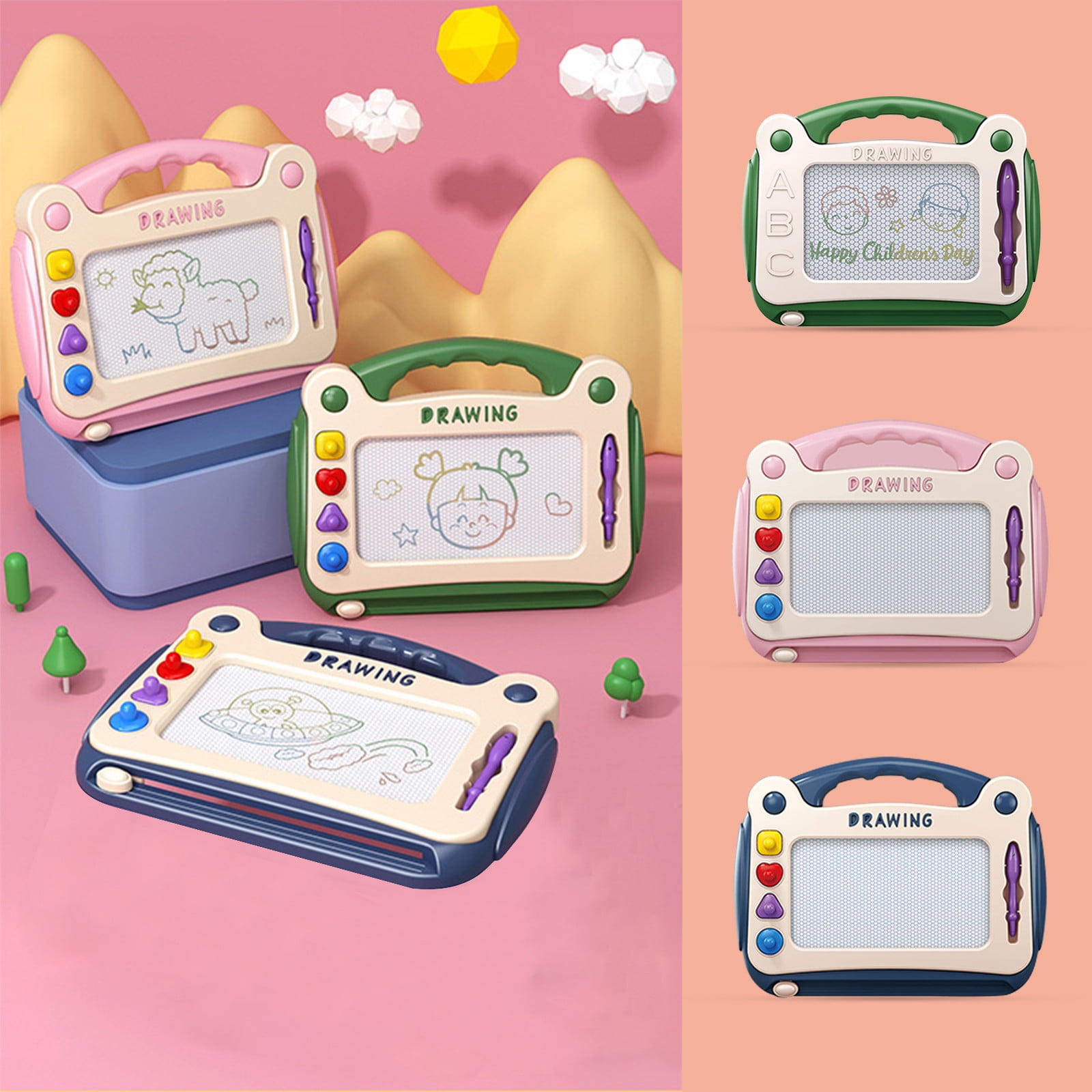 wycnly Kids Toys Children's Drawing Magnetic Writing Board Erasable ...