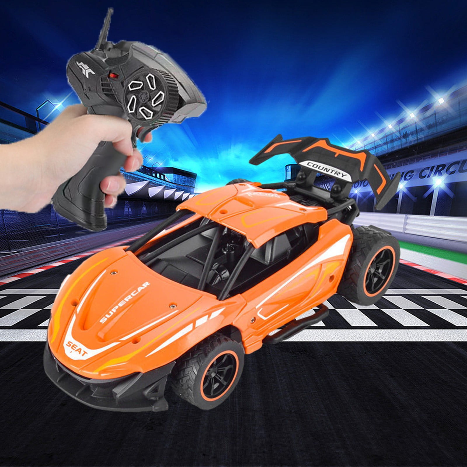 wycnly Kids Toys Children's Remote Control Car Toy Charging Alloy High ...