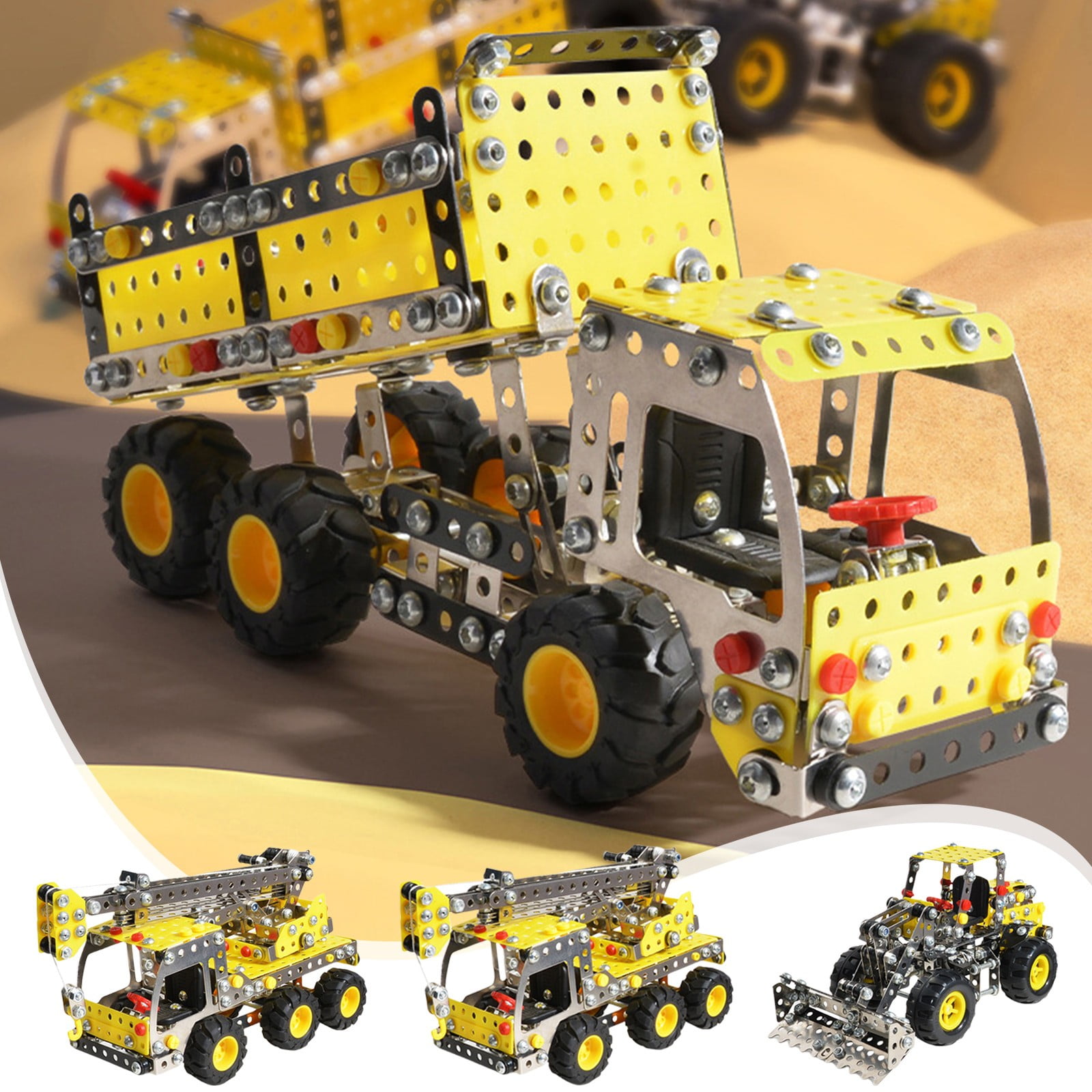 wycnly Kids Toys Childrens Nut and Disassembleable Construction Truck ...