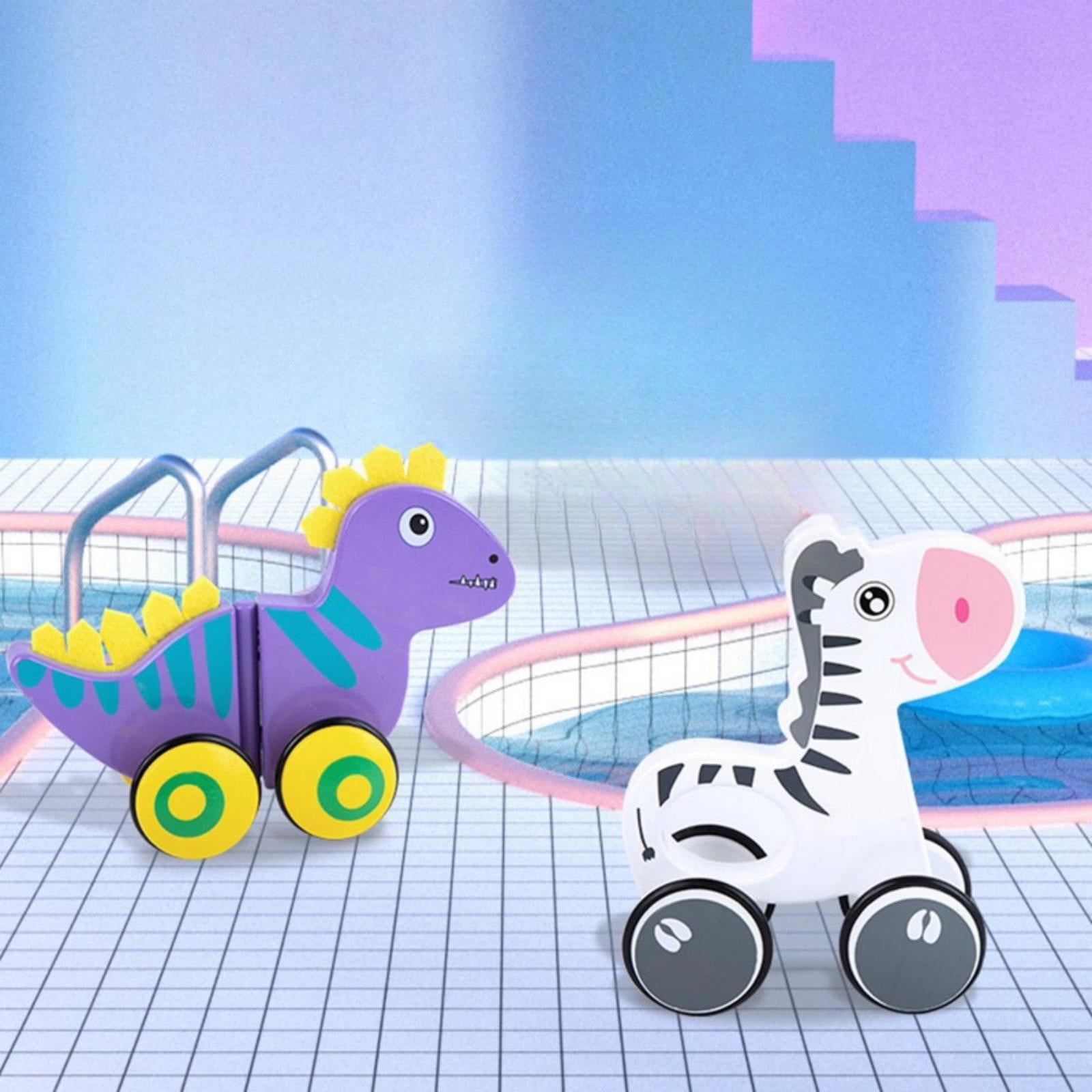 wycnly Kids Toys Dinosaur Snail Hand Push Tractor Pull Cord Rope Infant ...