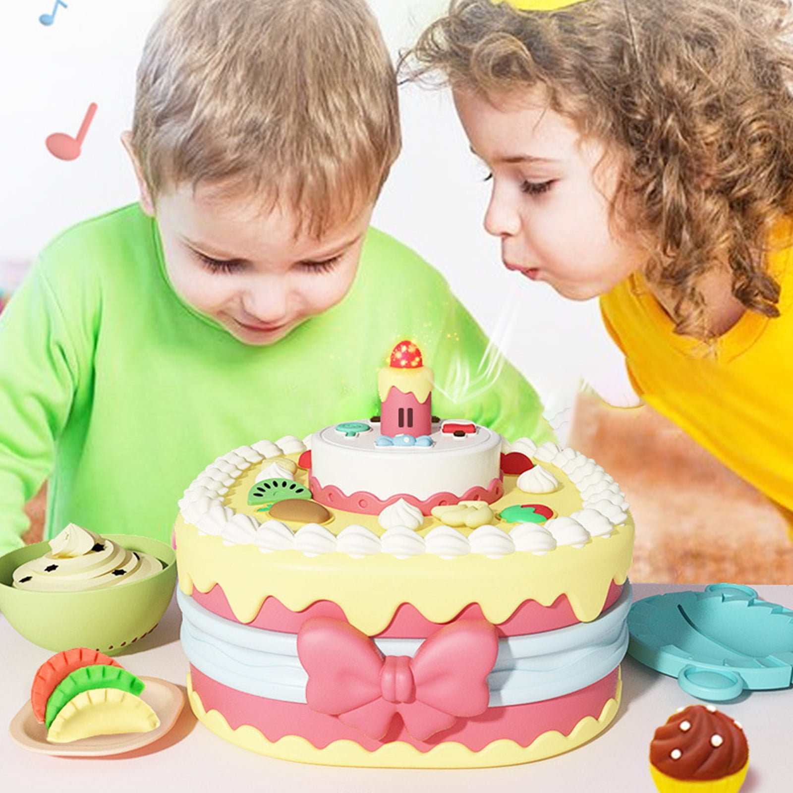 wycnly Kids Toys Dough for Kids Tools Sets , 18Pcs Kitchen Three-Layer ...