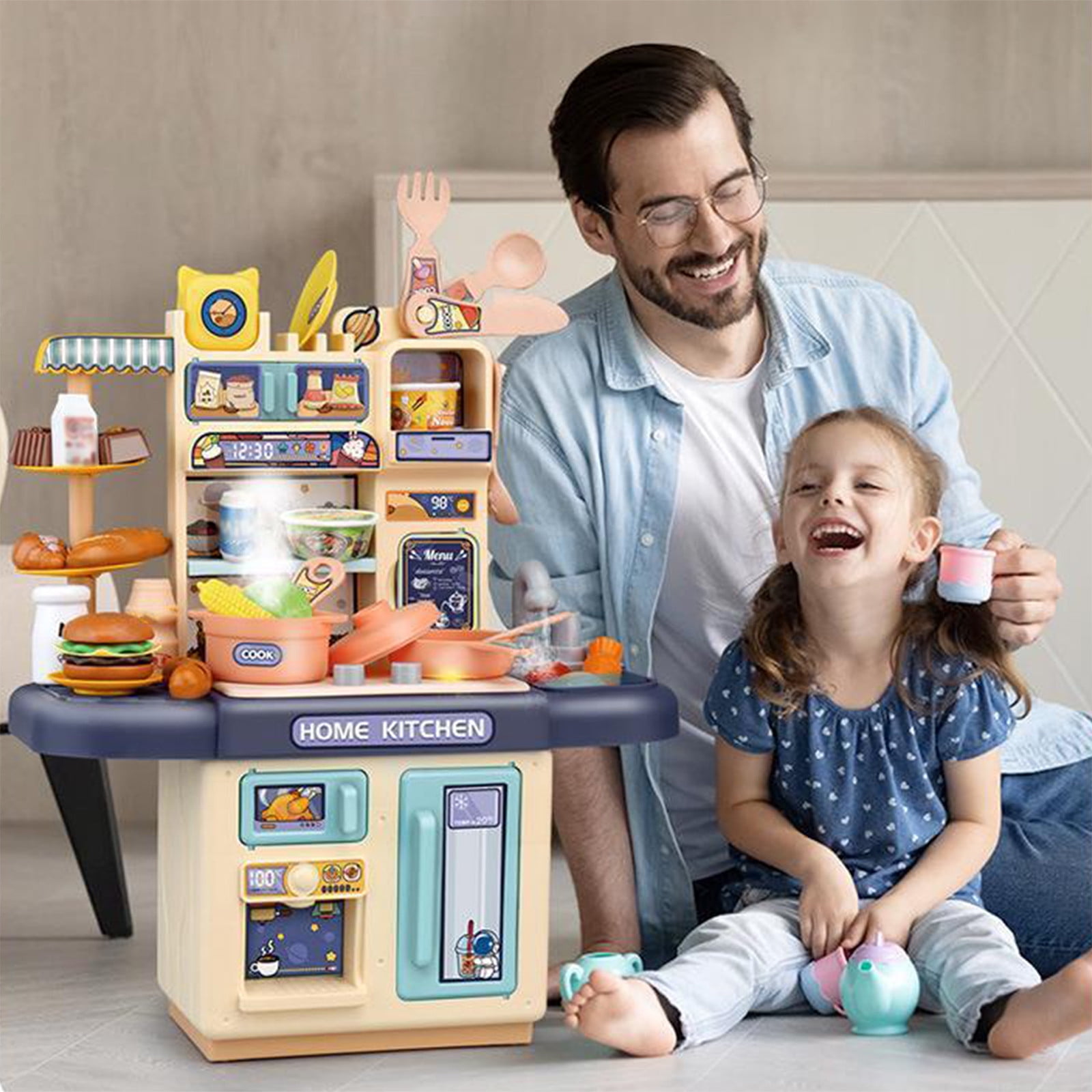 wycnly Kids Toys Kitchen Play Set with Accessories- Mini Kitchen Set ...