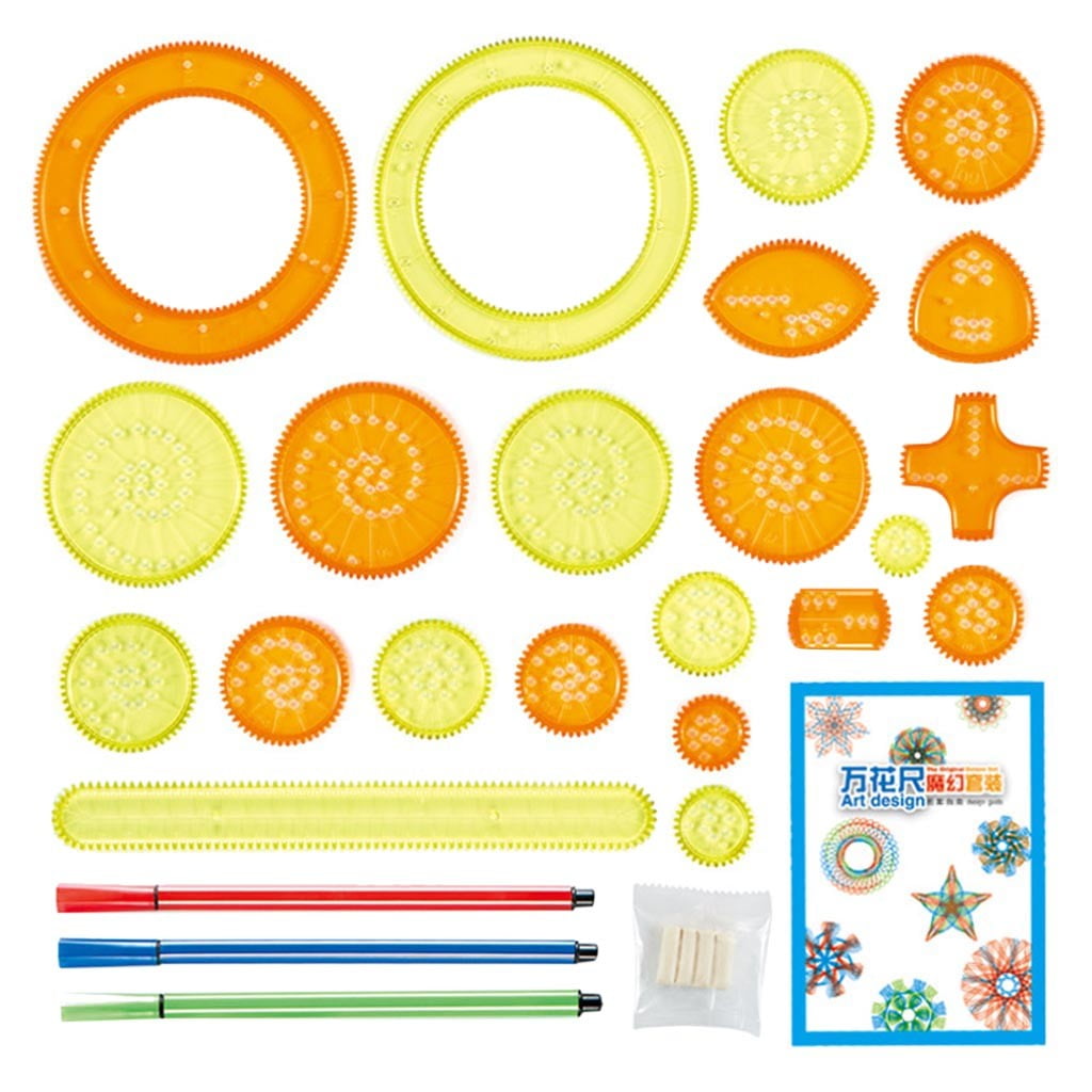 wznxdo 2025 Hot Sale Ruler Painting Set Ruler Drawing Toy Educational ...