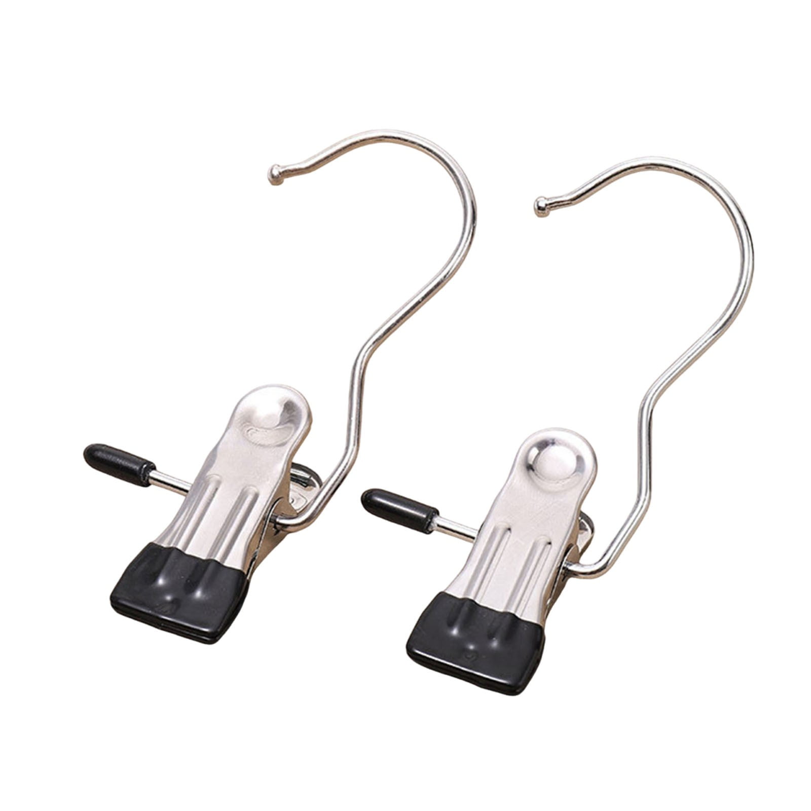 wznxdo Clearance 2 Piece Hangers Clips Stainless Steel Clothespin ...