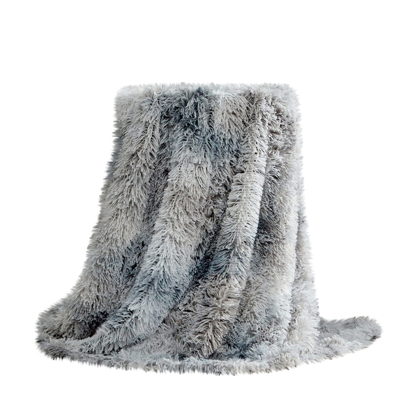 wznxdo Fuzzy Faux Fur Throw Blanket Super Soft Cozy Blankets Plush ...