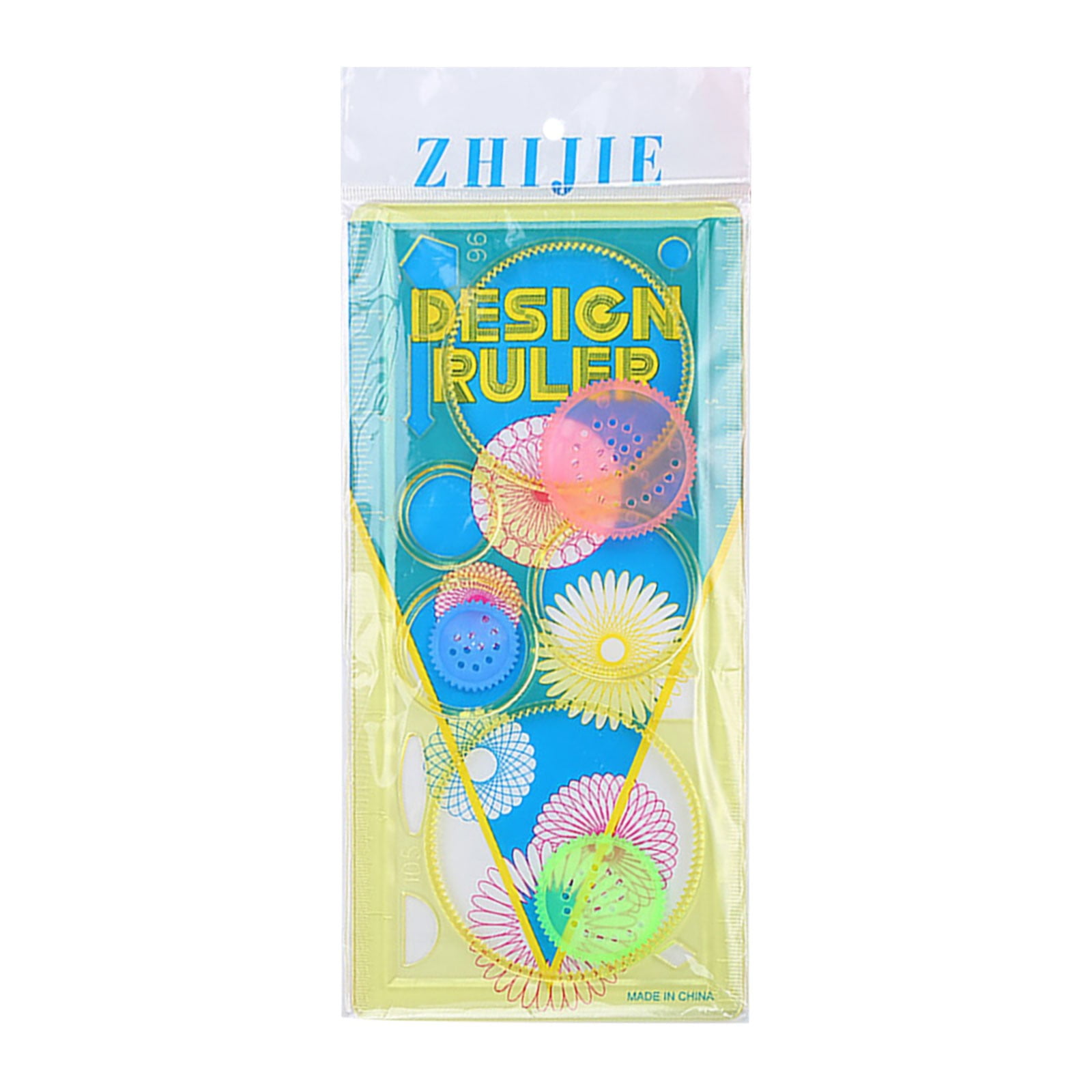 wznxdo Geometric Figure Ruler Multi-Functional Drawing Ruler Protractor ...