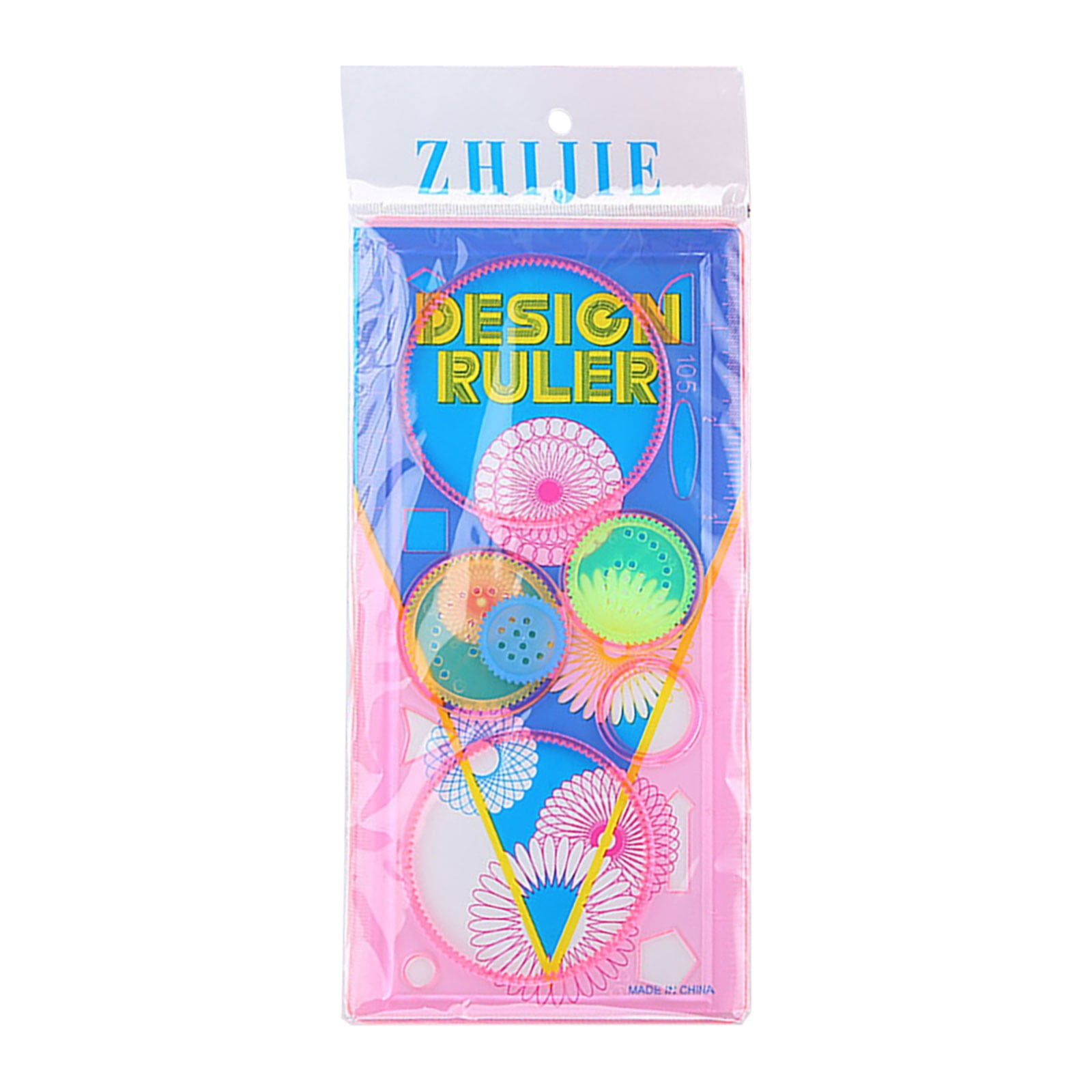 wznxdo Geometric Figure Ruler Multi-Functional Drawing Ruler Protractor ...