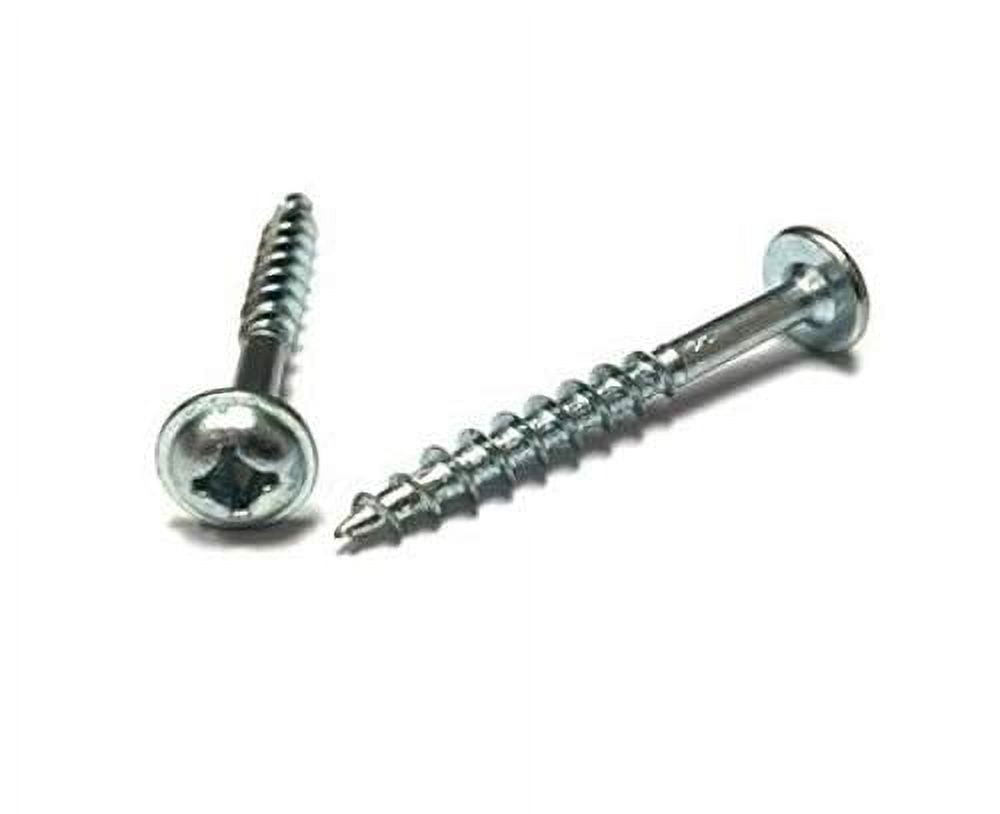 x 1-1/4" Round Washer Recex Deep Thread Screws (1000 pc/Box) - Walmart.com