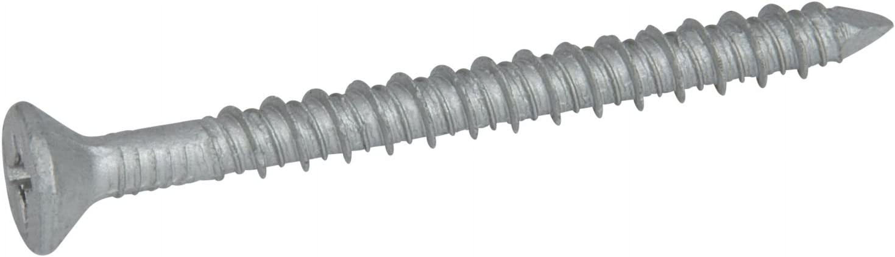 x 1-3/4" 410 Stainless Steel Flat Phillips Tapcon - Walmart.com