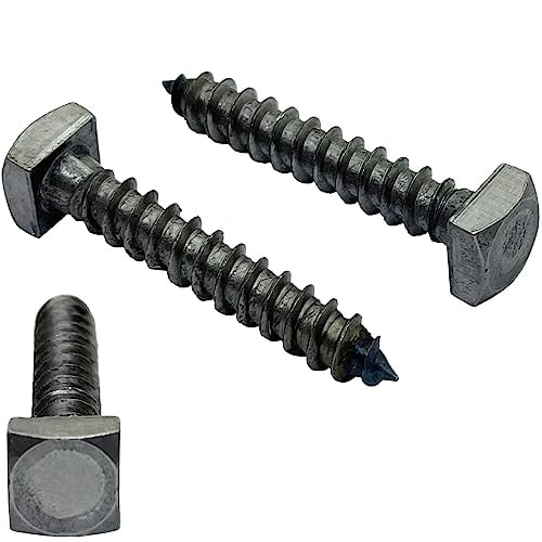 ¼” x 1.5” - Rustic Square Head Lag Wood Screws – Decorative Antique ...