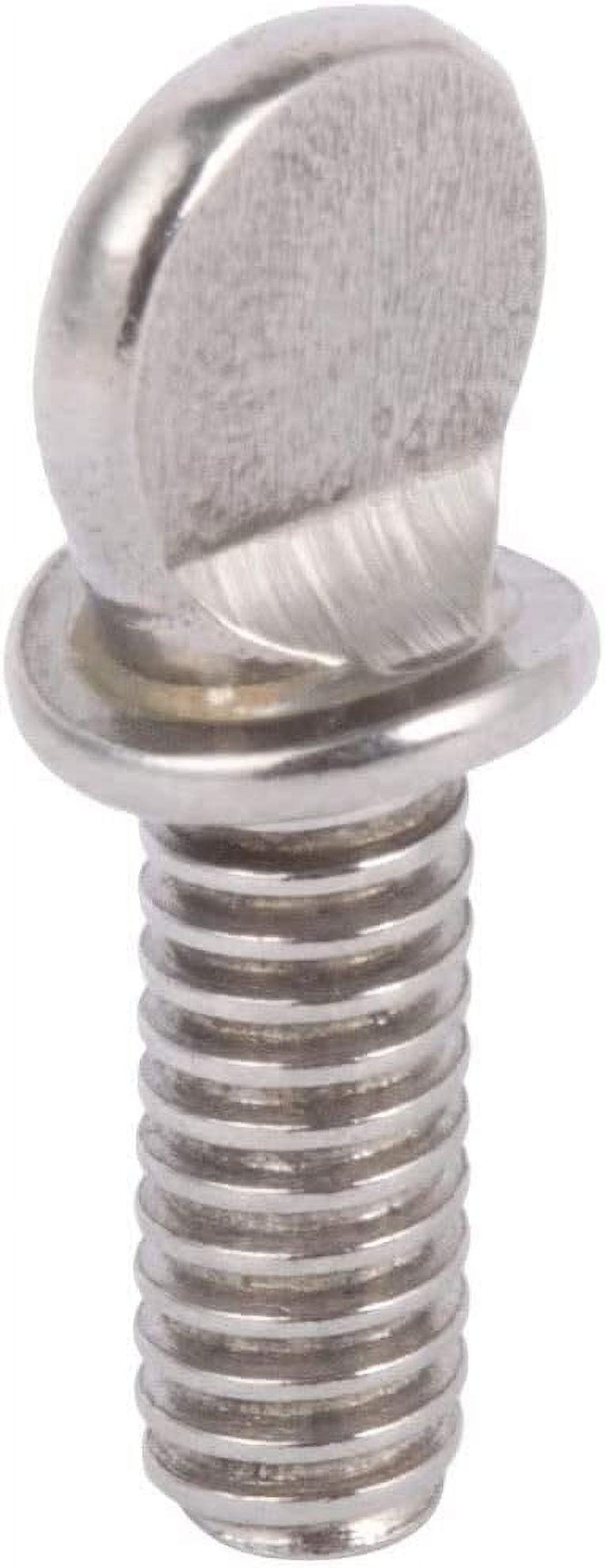 x 1" Thumb Screws, Type A with Shoulder, Steel, Zinc Plating (Quantity ...