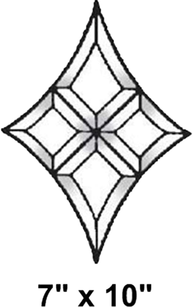 x 10" Clear Glass Bevel Cluster BC309L - Walmart.com