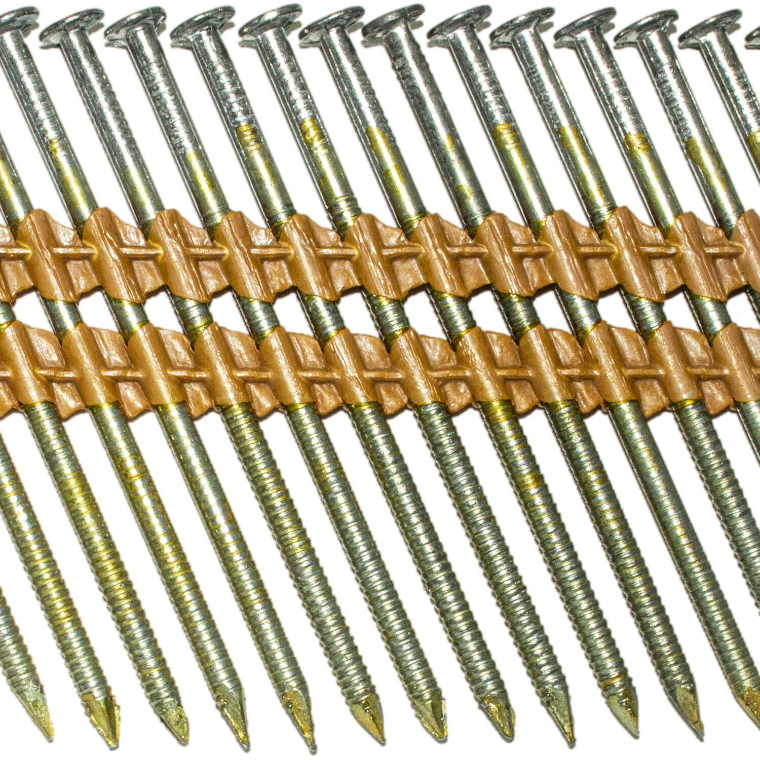 x .120" (10d) 21 Degree - Vinyl Coated - Plastic Collated- Framing Nail - Full Box ~4000 Nails ...