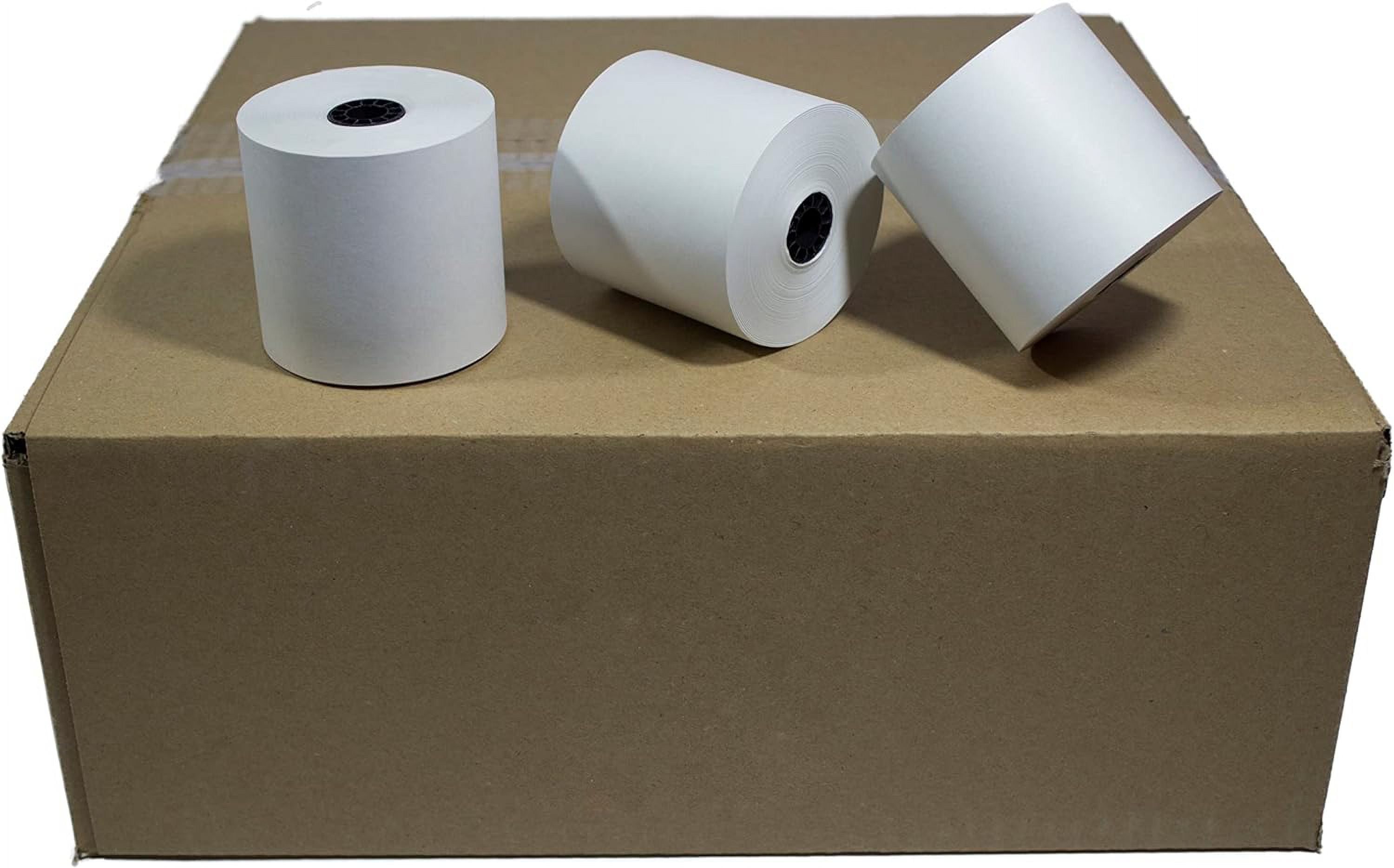 x 165' Kitchen Register Rolls,1 Ply Printer Printer Pos Paper Roll 50 ...