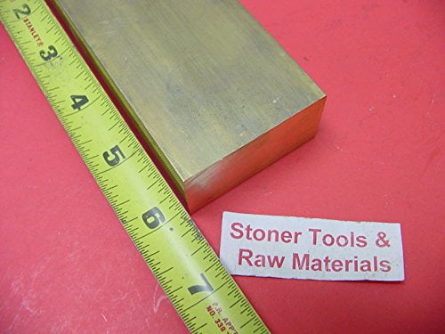 " x 2" C360 Brass Flat BAR 6" Long Solid .00" Plate New Mill Stock H02 - Walmart.com