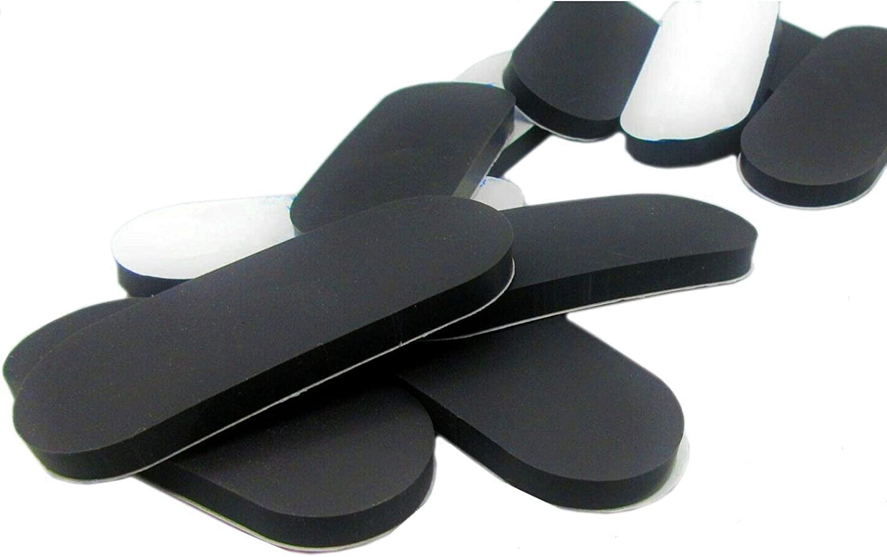 x 2" Oval Rubber Feet Self Adhesive - Black Rubber Feet Self Stick ...