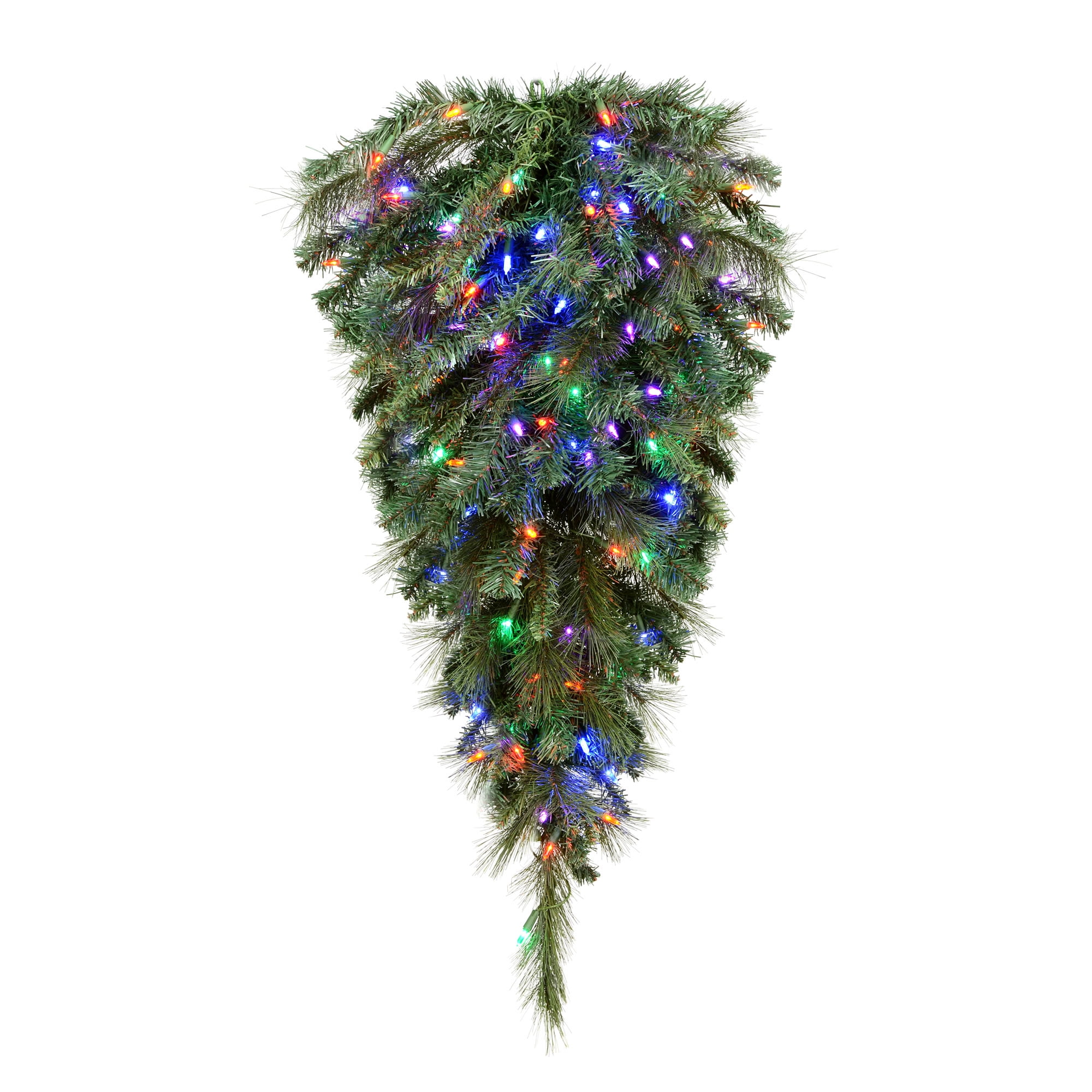 Vickerman 36" x 22" Artificial Mixed Brussels Pine Teardrop, 150 PVC ...