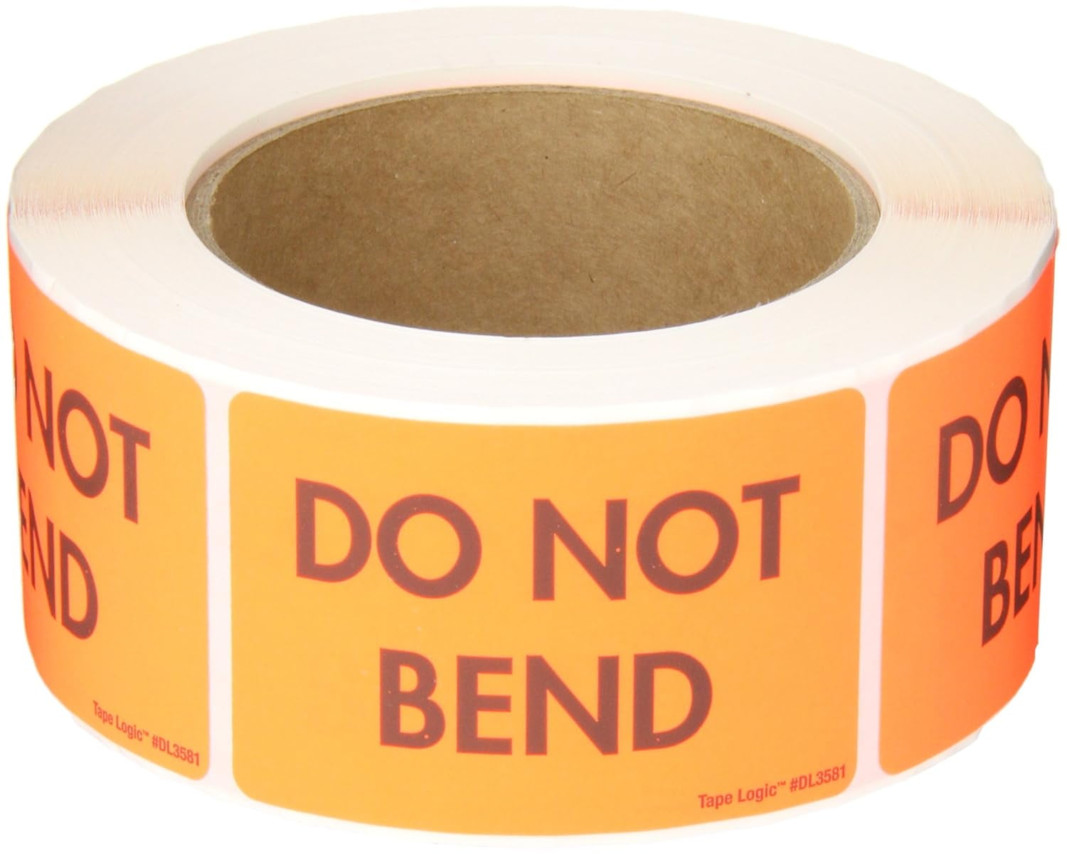 x 3","Do Not Bend" Fluorescent Red Warning Sticker, for Shipping, Hling ...