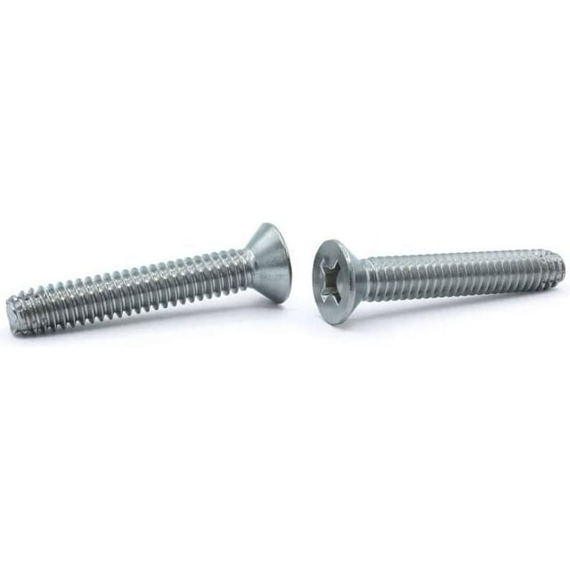 X 3" Type F Thread Cutting Screws/Phillips/Flat Head/Steel/Zinc / 325 ...