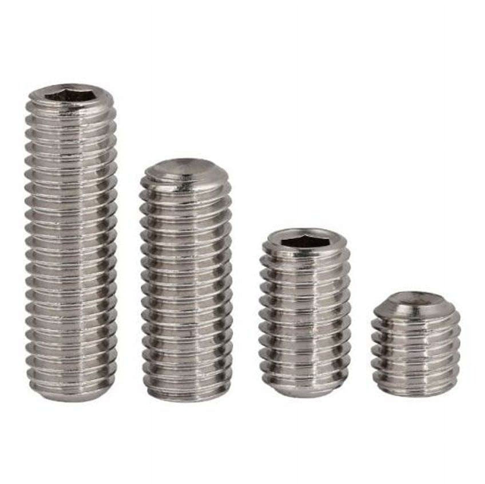 x 50mm Cup Point Set Screws, DIN 916, Stainless Steel, 100 Pack ...