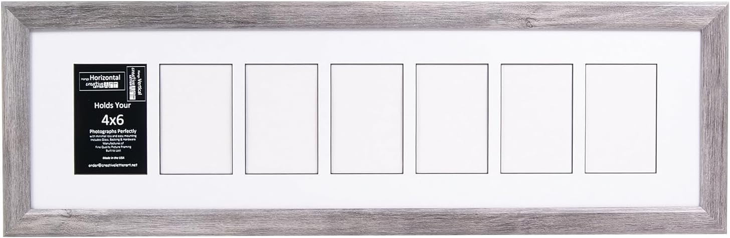 x 6” Multiple Opening Picture Frame Collage with 7 holes, Hamptons ...