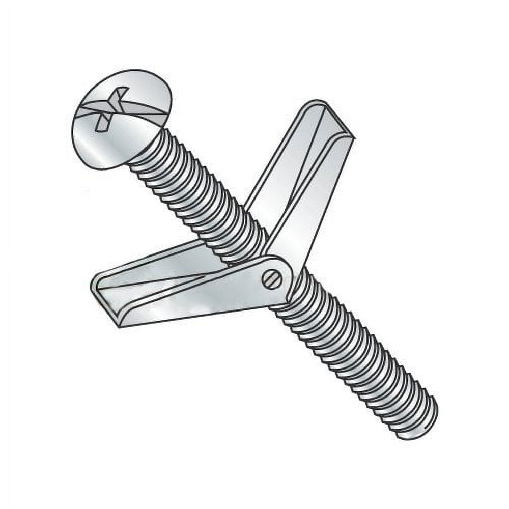 x 6" Toggle Bolts/Round Head/Combo Drive/Steel/Zinc/Anchor Size: / Size ...