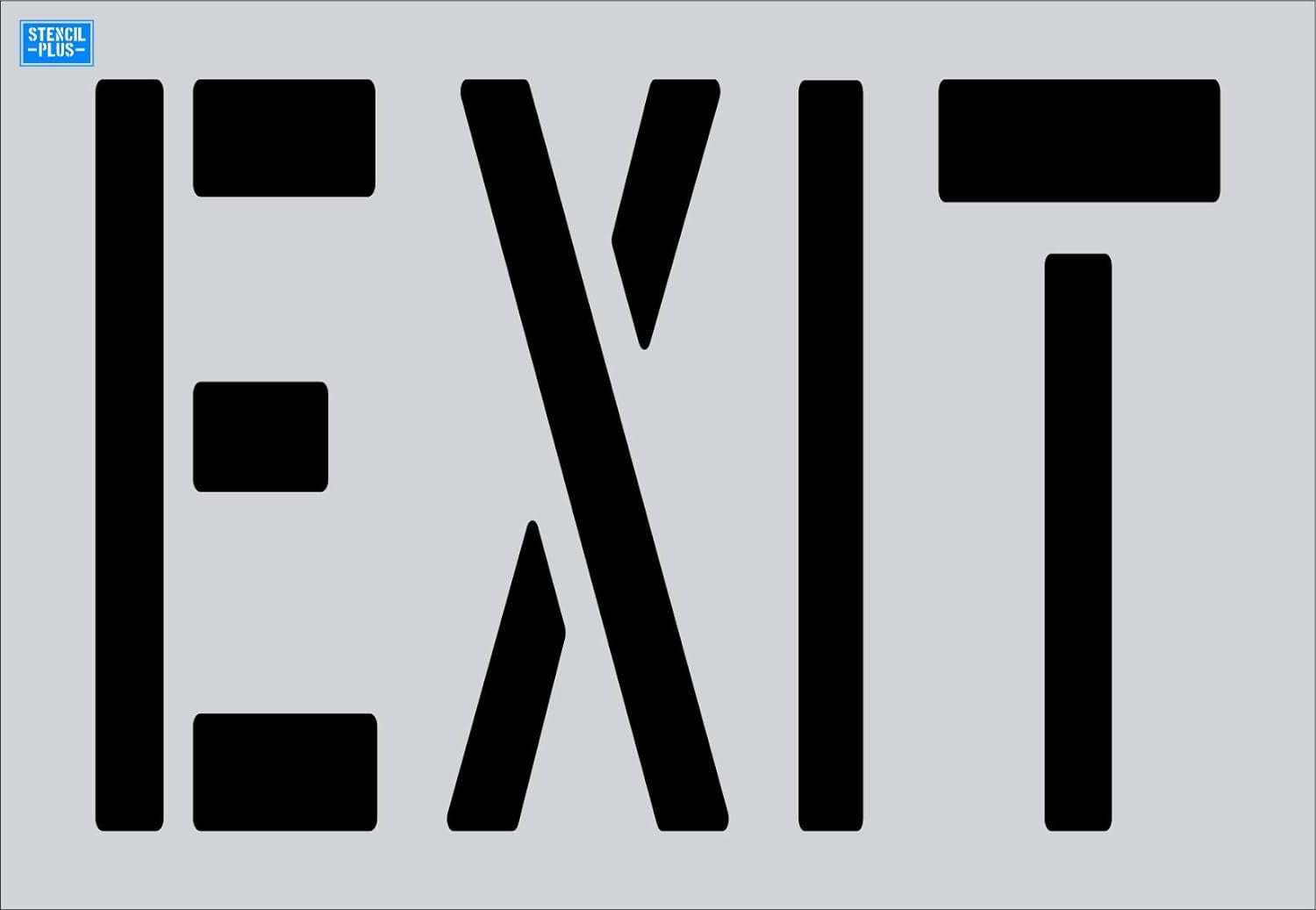 x 9" Word - EXIT Parking Lot Pavement Marking Stencil - Walmart.com