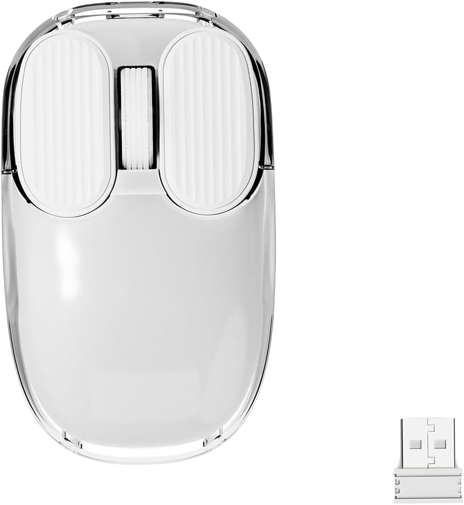 x AJAZZ I069 Wireless Mini Mouse, RGB 76g Lightweight Computer Mouse ...