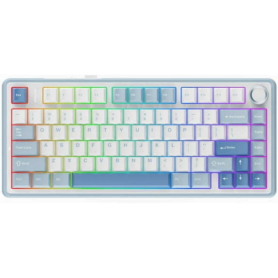 x Aula F75 Gasket Mechanical Keyboard, 75% Hot Swappable Gaming ...