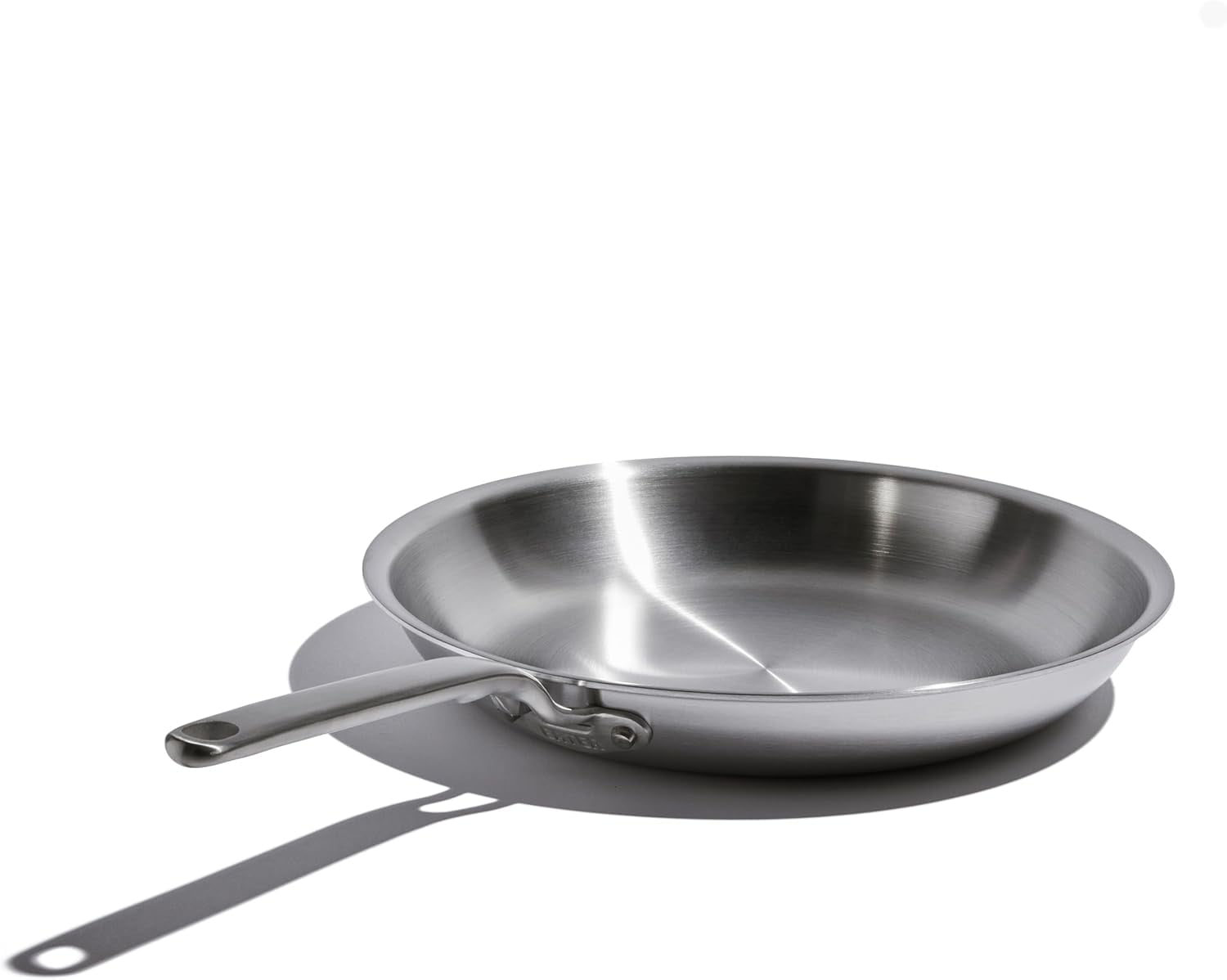 x Eater 12 Inch Frying Pan | Made in USA | 5-Ply Fully Clad Stainless ...