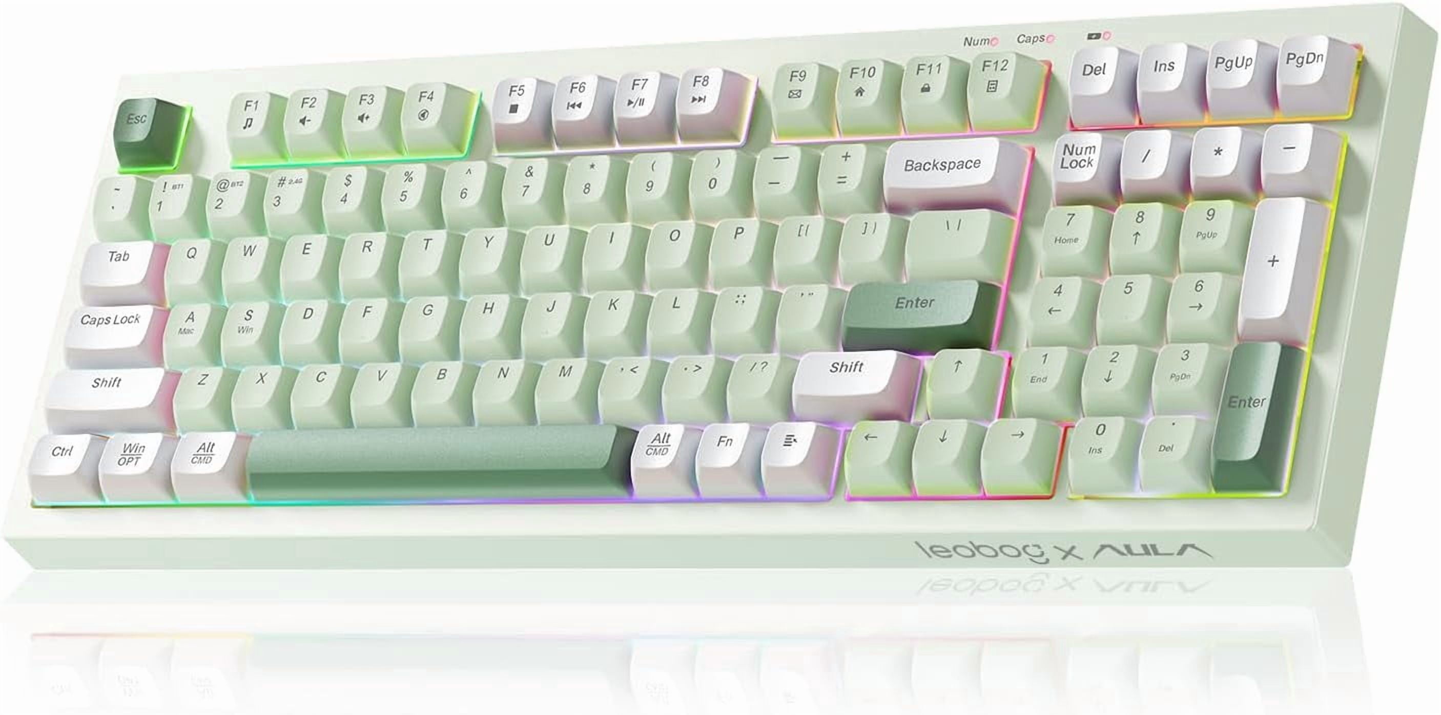 x Gaming Keyboard, Wireless Creamy Keyboard, Bluetooth Computer ...