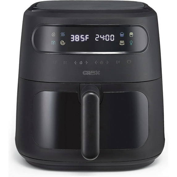 x Marshmello 8.0 QT Digital Air Fryer with TurboCrisp Technology, Touch ...