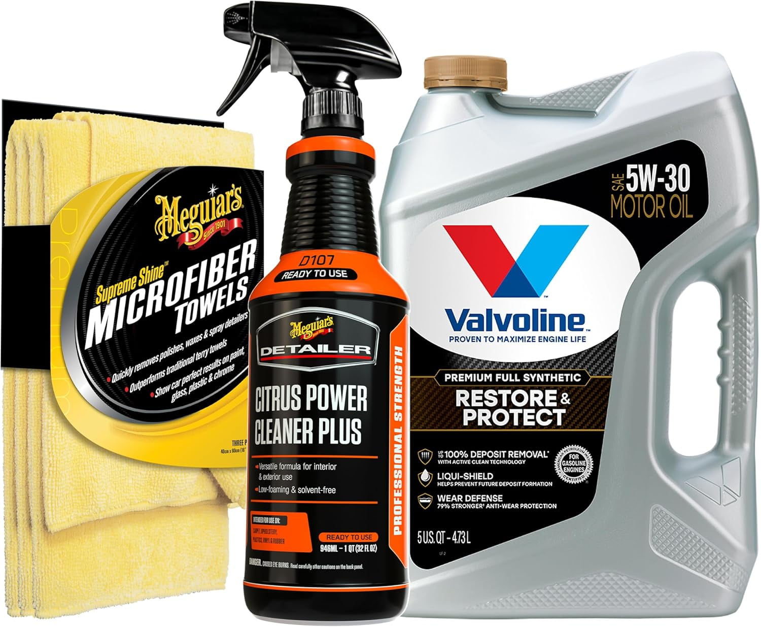 x Valvoline Clean & Restore Bundle, Citrus Power Cleaner Plus Degreaser ...