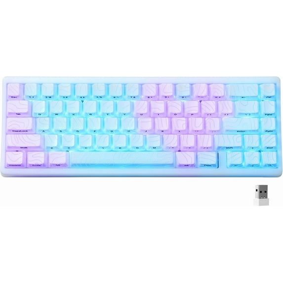 x XVX M67 Wireless 60% Percent Keyboard, QMK/VIA Topographic Gaming ...