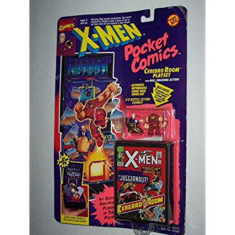 x-men pocket comics cerebro room playset with wall smashing action ...