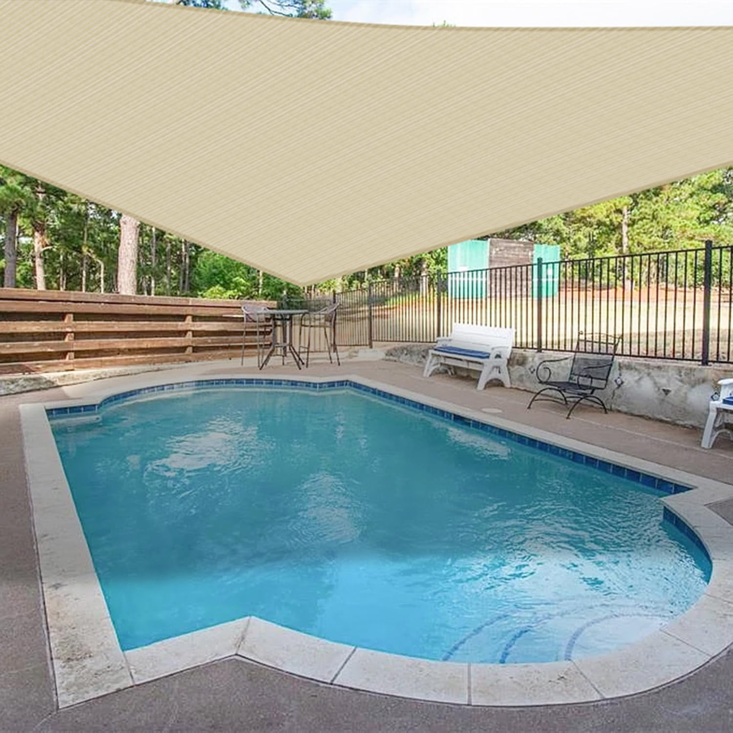 x x 12.7' Sun Shade Sail Right Triangle Outdoor Canopy Cover UV Block ...