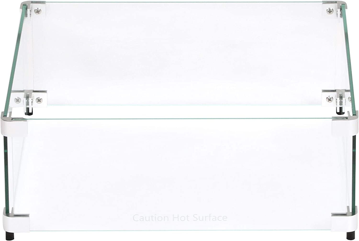 x x 6" Wind Guard, fits 12” Square Pit Burner Pans for Gas Pits ...