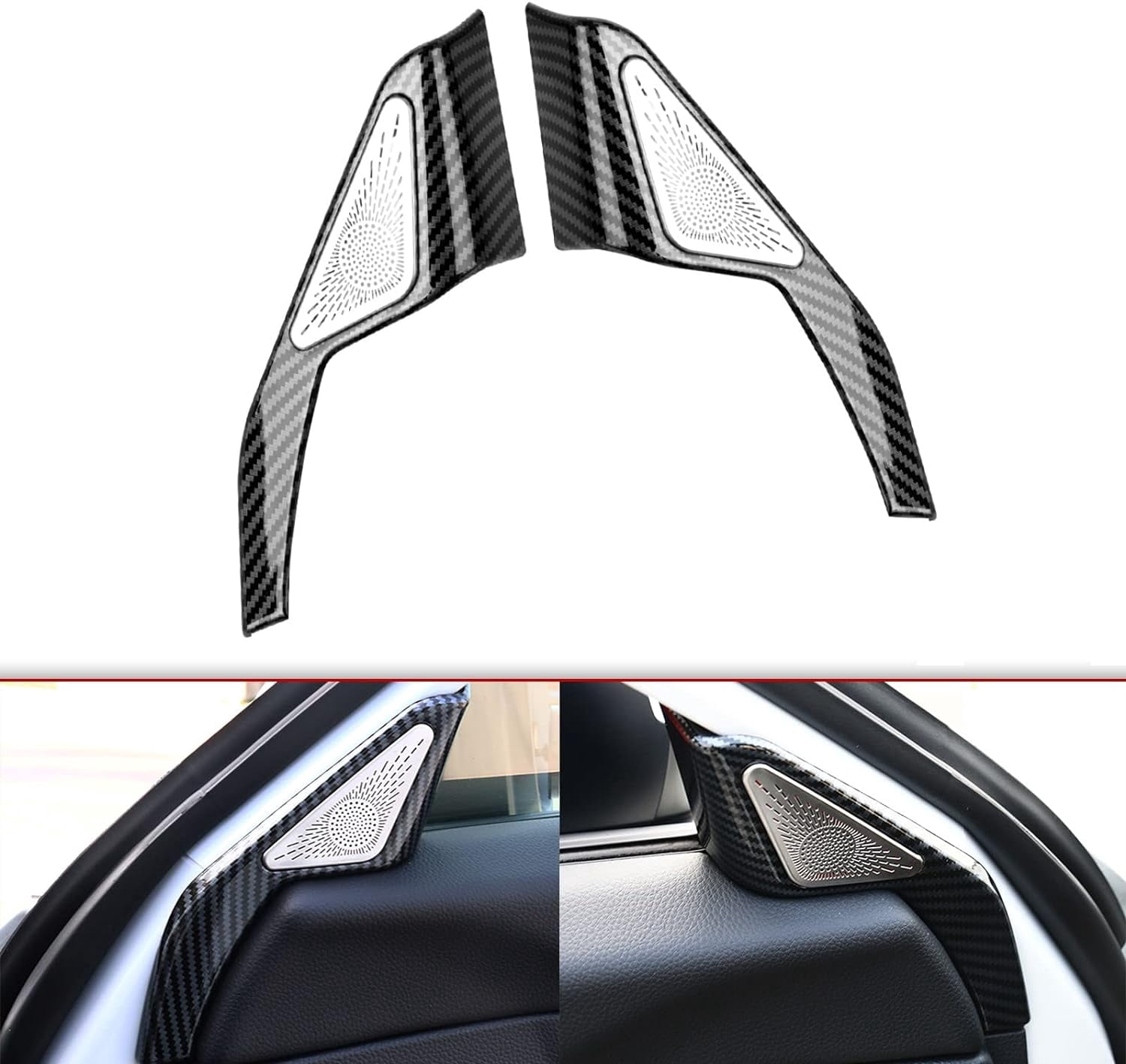 x xotic tech Car A-Pillar Speaker Front Door Stereo Audio Cover Trim ...
