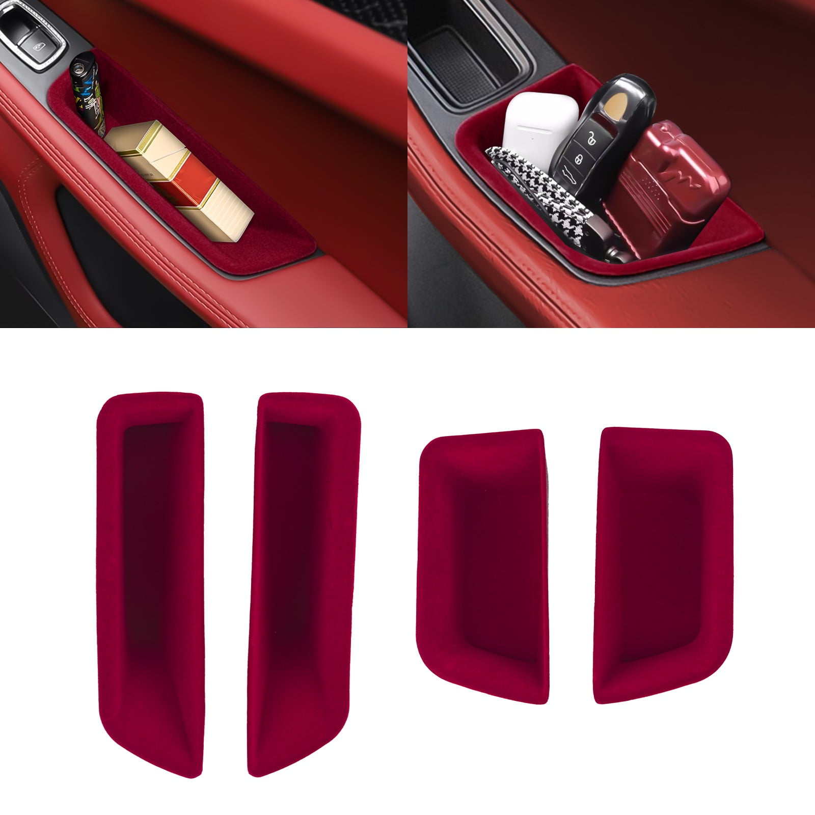 x xotic tech Door Storage Box Tray Organizer Compatible with Porsche ...