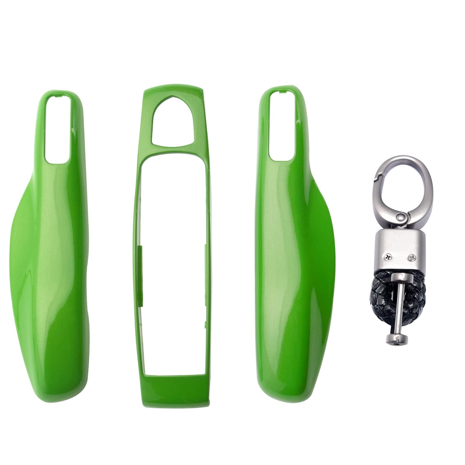 x xotic tech Glossy Green ABS Hard Key Fob Shell Cover Case w/ Keychain ...