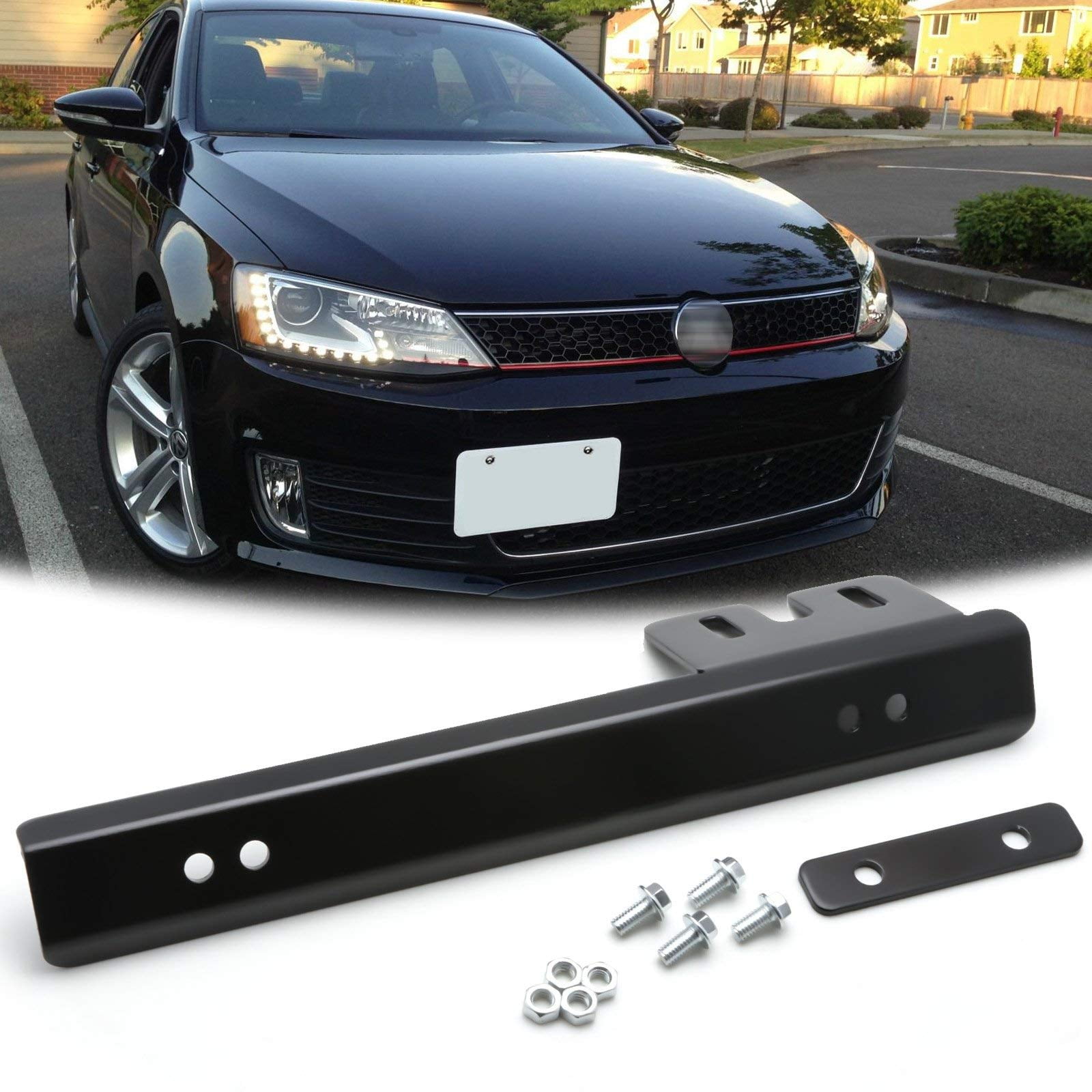 x xotic tech JDM Universal Front Bumper Grille License Plate Mount ...