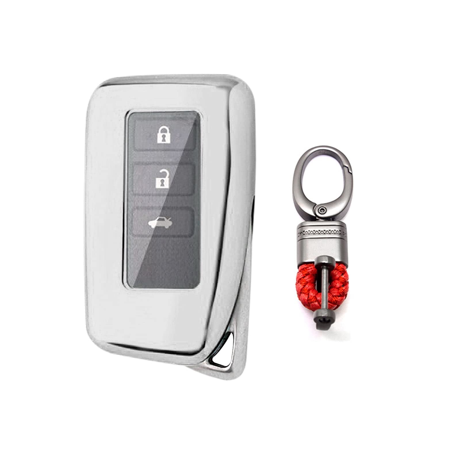 x xotic tech Key Fob Cover with Keychain Soft TPU 360 Degree Protection ...