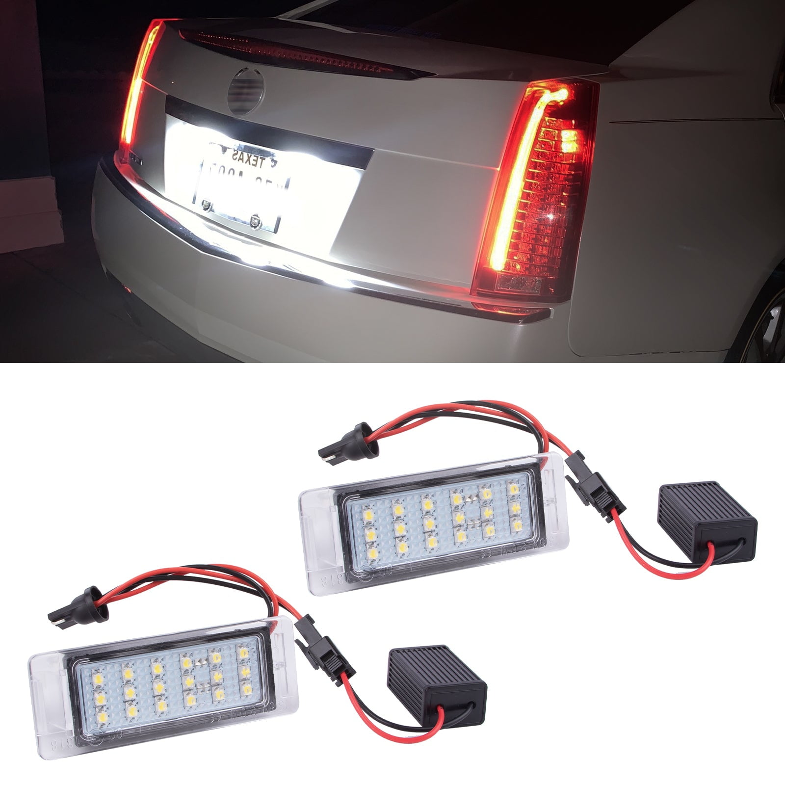 x xotic tech LED License Plate Lights Tag Lamps Replacement Compatible ...