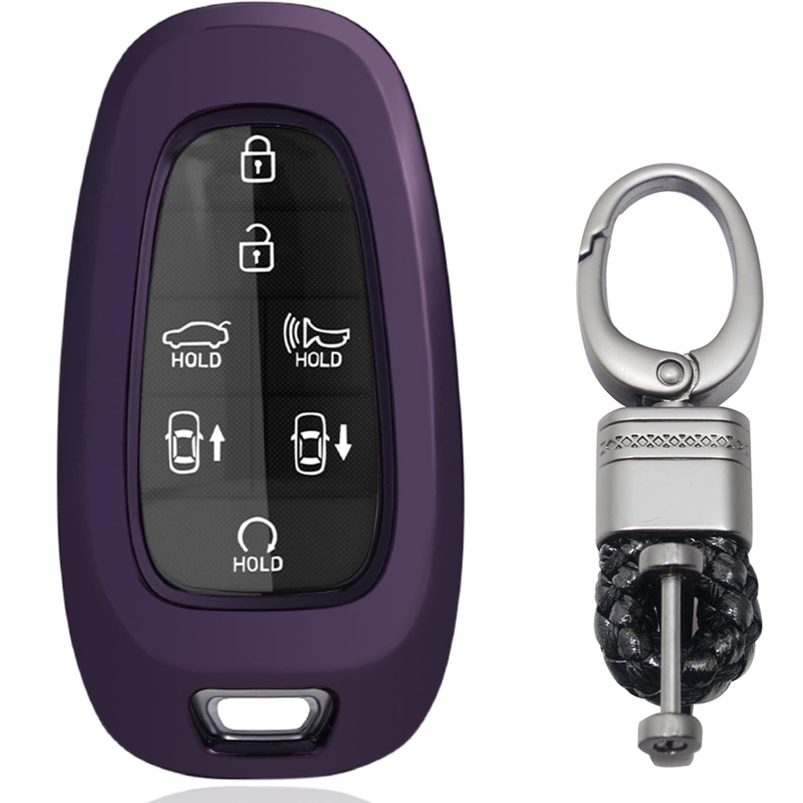 x xotic tech Purple Black TPU Key Fob Shell 360 Degree Full Cover Case ...